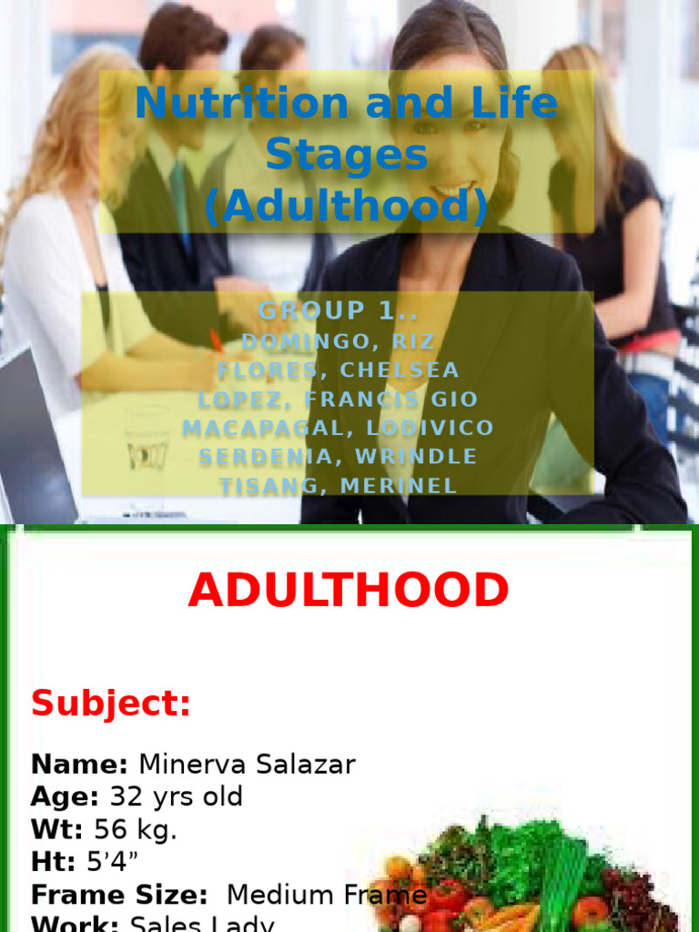 Nutritional Analysis for Adulthood | PDF | Cooking | Lunch