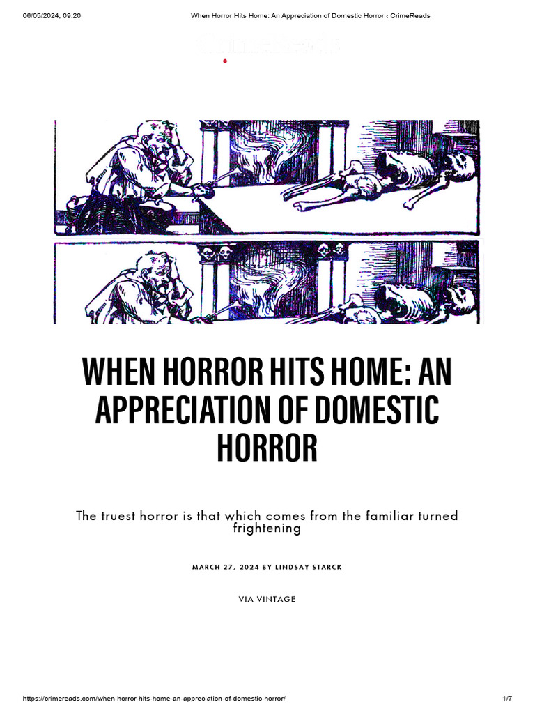 Understanding Domestic Horror | PDF