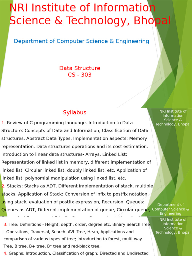 Data Structure Ppt | PDF | Pointer (Computer Programming) | Data Structure Data Structure Ppt | PDF | Pointer (Computer Programming) | Data Structure
