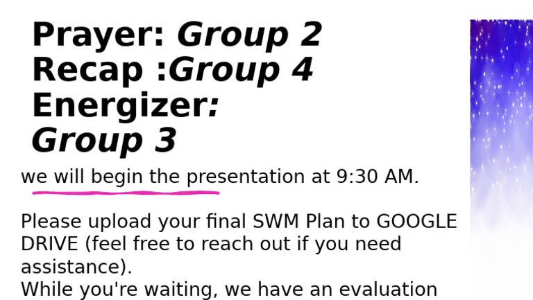 Group Presentation Agenda and Tasks | PDF