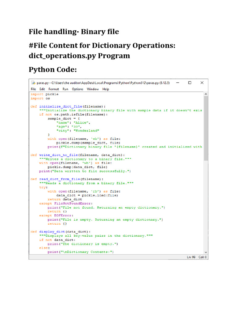 Anant Bhai File Handling | PDF