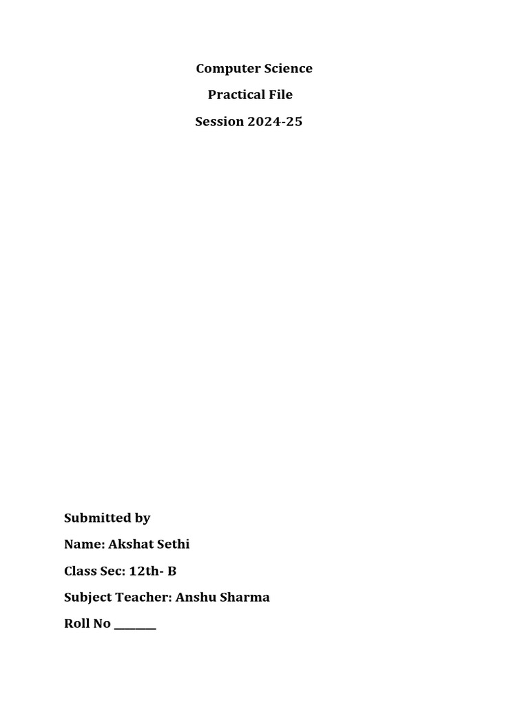 akshat sethi practical file | PDF | Filename | Text File akshat sethi practical file | PDF | Filename | Text File