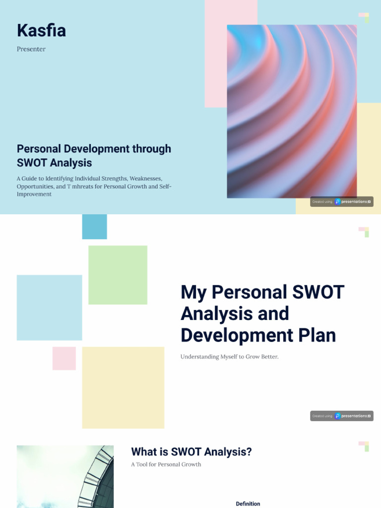 My Personal SWOT Analysis and Development Plan | PDF
