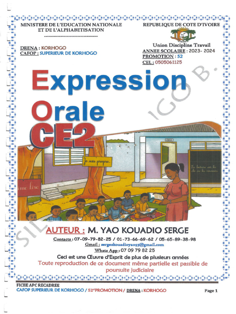 Expression Orale Ce2 | PDF