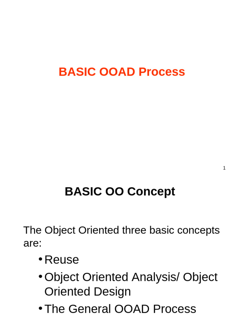 Chapter 05 Basic OOAD Process | PDF | System | Class (Computer Programming)