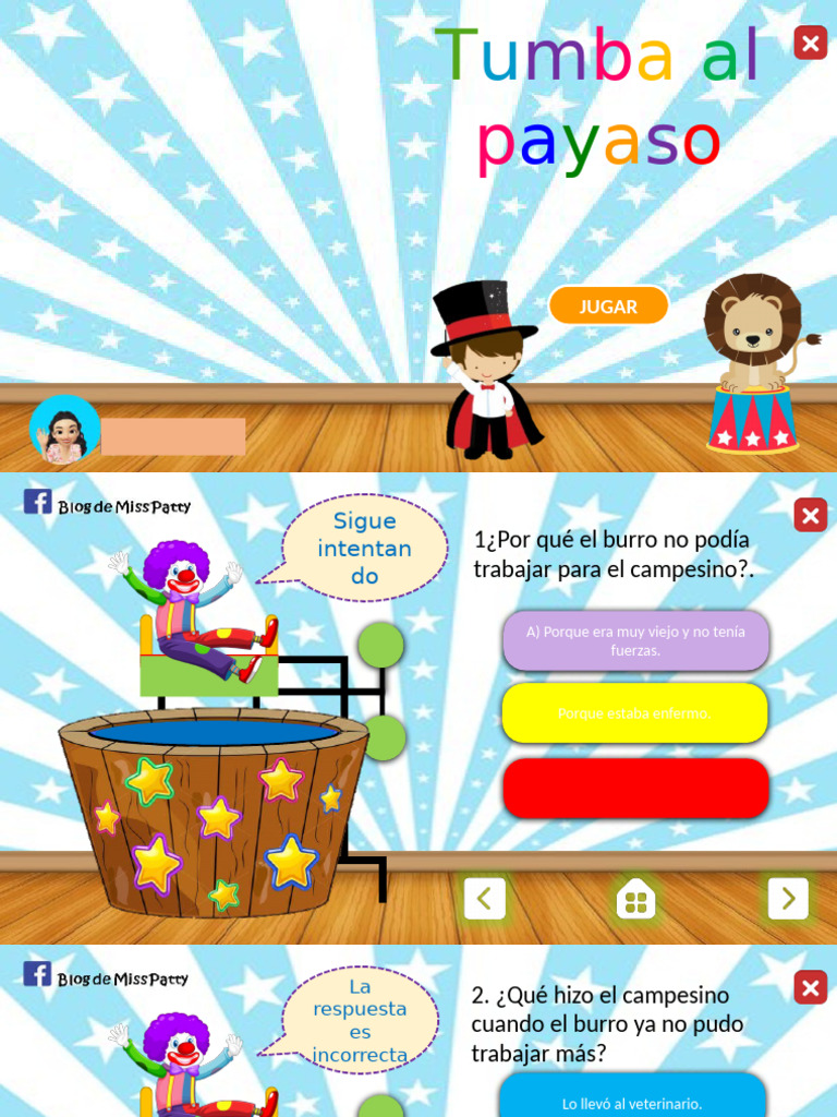 Juego Payaso 2.3 y 4° | PDF