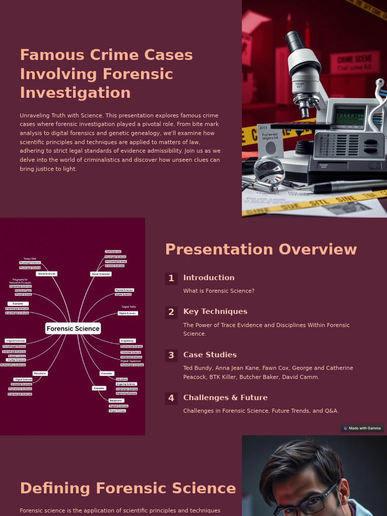 Famous Crime Cases Involving Forensic Investigation | PDF | Forensic ...