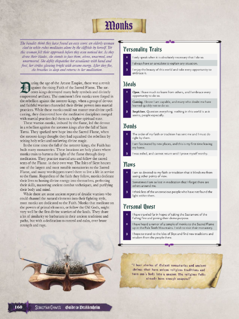 SCGTD - Monk - Way of The Arcane Hand | PDF