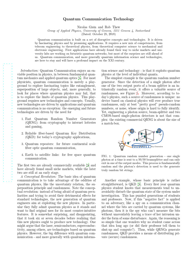 Quantum Communication Insights | PDF | Applied Mathematics ...