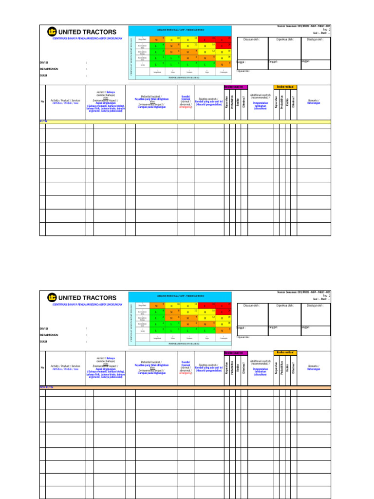 FORM 001 - PROS-MFP-MLK3-001 Form IBPR - Aspek Ling Rev.2 | PDF