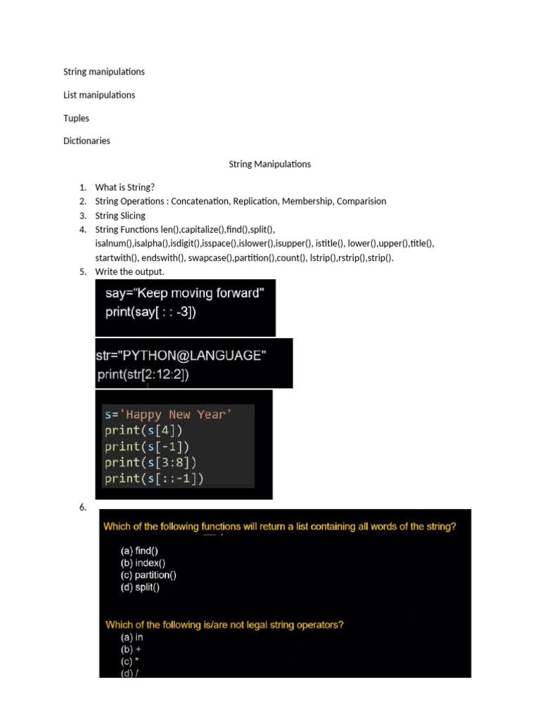String_list_manipulations (2) | PDF