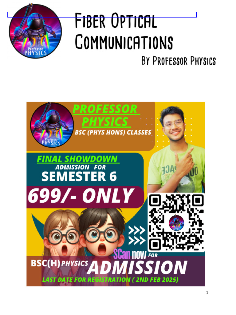 L5.FIBER OPTIC COMMUNICATION by Professor Physics | PDF | Modulation ...