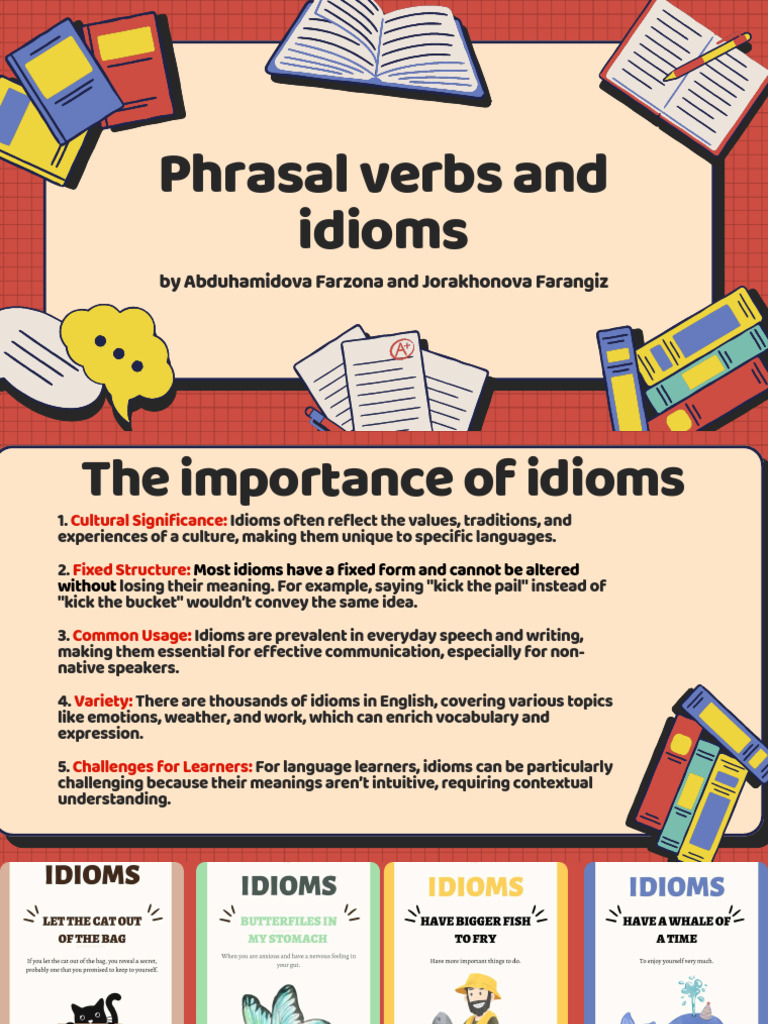 Phrasal Verbs and Idioms Overview | PDF