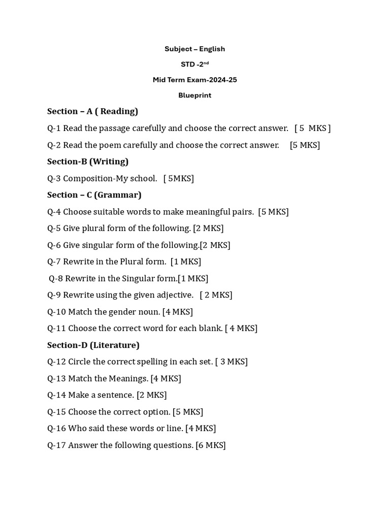 English Blueprint | PDF