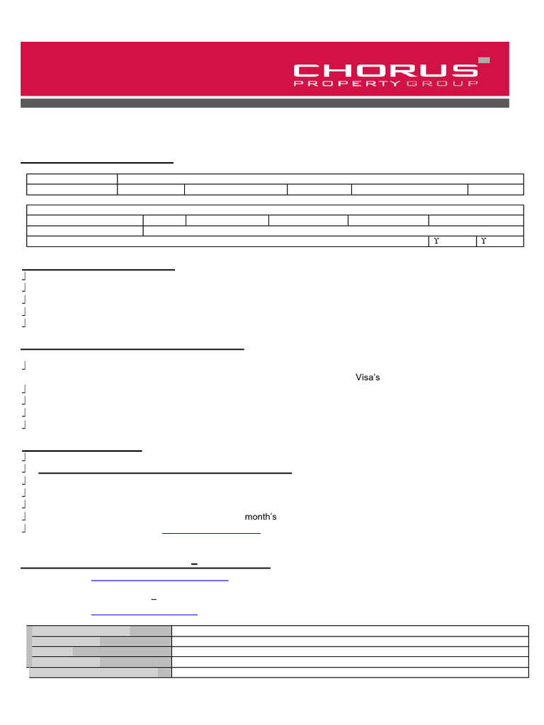 Tenant Application Form Template | PDF | Banks | Credit Card