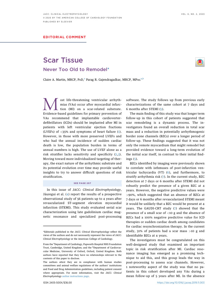 1 s2.0 S2405500X19309089 Main | PDF | Myocardial Infarction | Physiology