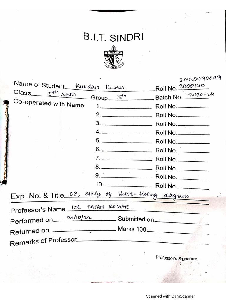 IC Lab 03 Valve Timing Diagram | PDF