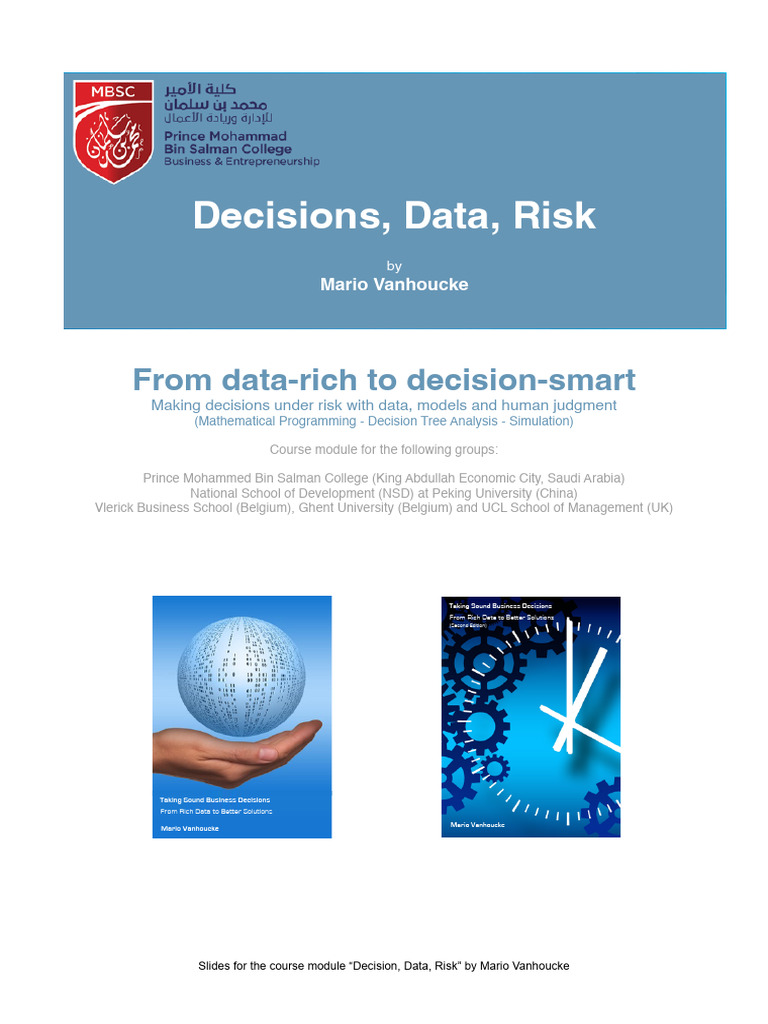 Book With Slides Mbsc2024 | PDF | Mathematical Optimization | Decision Making