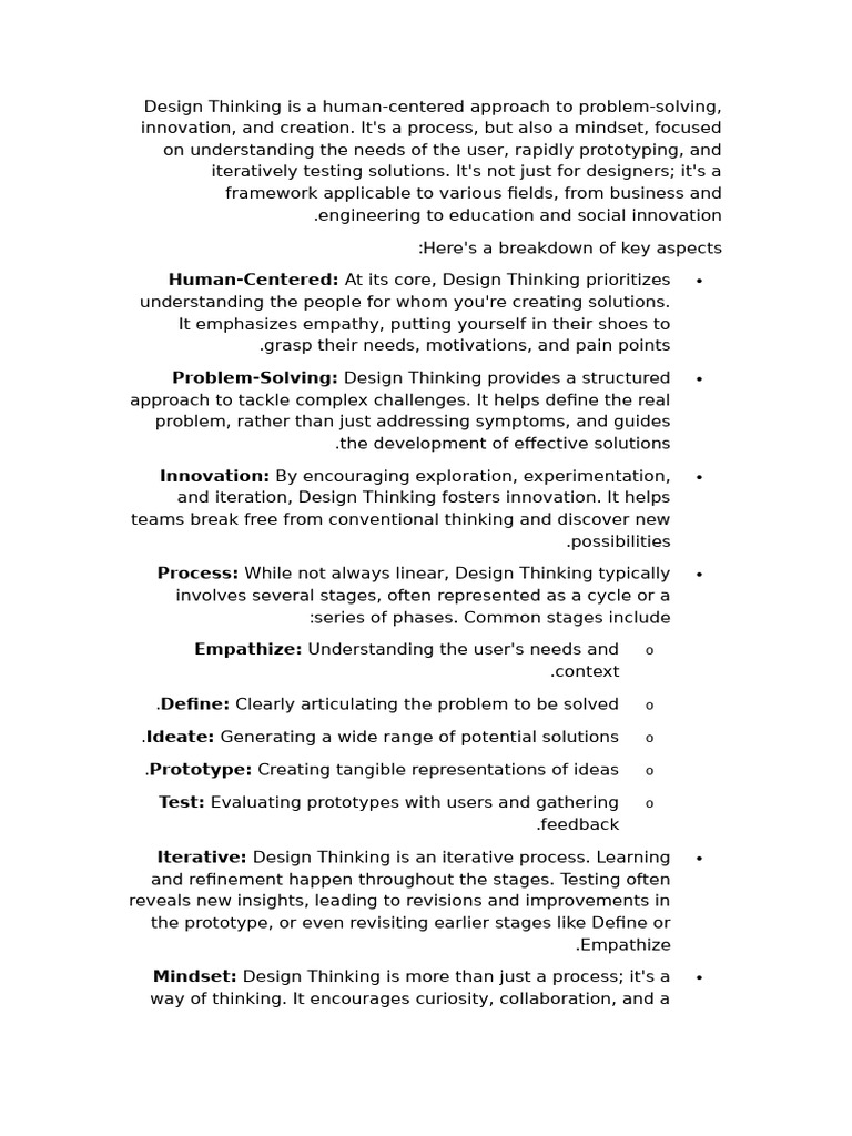 Understanding Design Thinking Process | PDF | Design Thinking | Prototype
