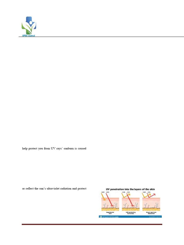 Formulation and Evaluation of Polyherbal Sunscreen Cream | PDF | Sunscreen | Ultraviolet