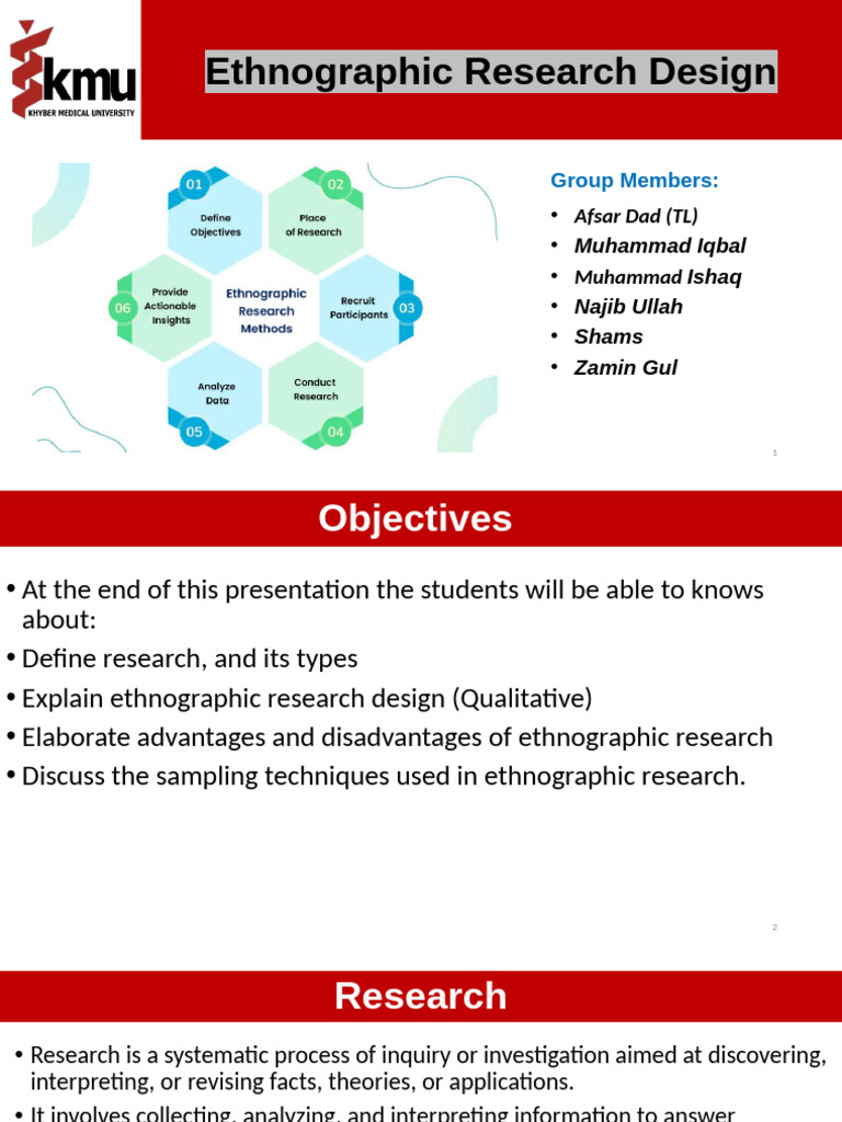 2nd Group Ethnographic Research Design | PDF | Ethnography | Sampling ...