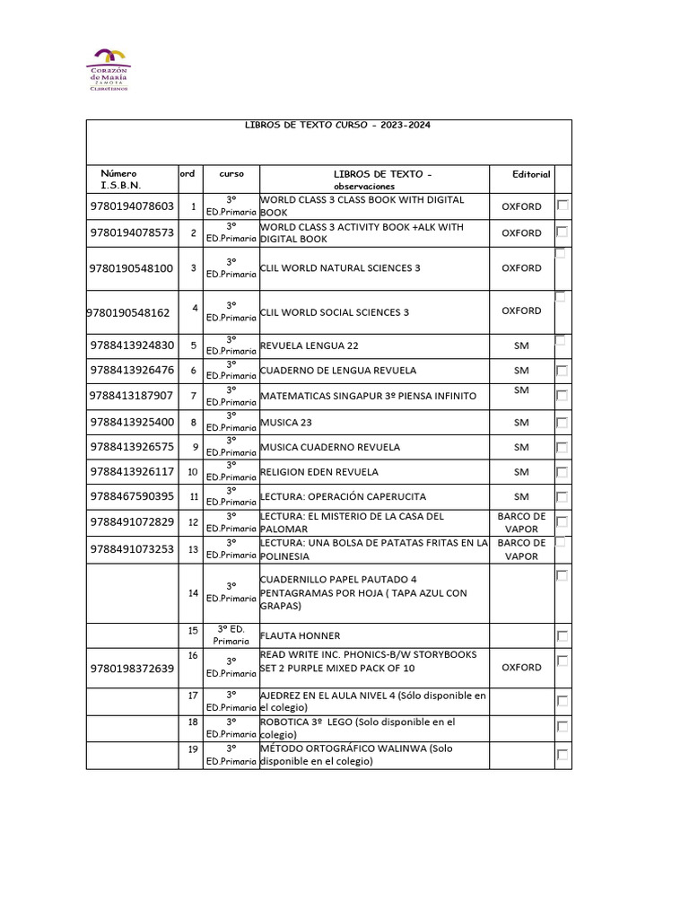 3o E. Primaria | PDF