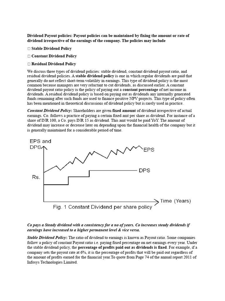 Types of Dividend Payout Policies Explained | PDF | Dividend | Equity ...