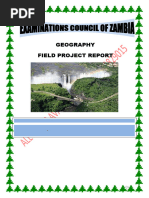 EMMANUEL KALENGA MULENGA - Geography Field Project Report, MINING ...