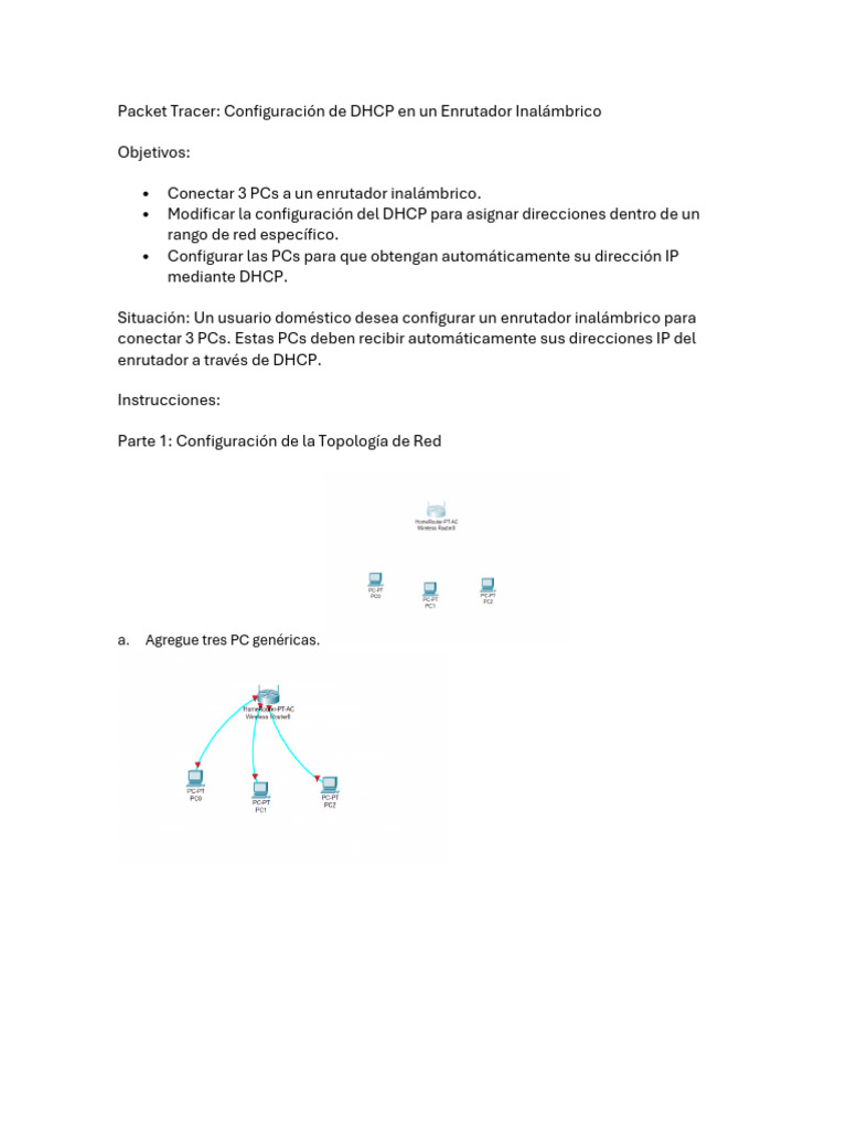 Packet Tracer 11 | PDF | Dirección IP | Enrutador (Computación)