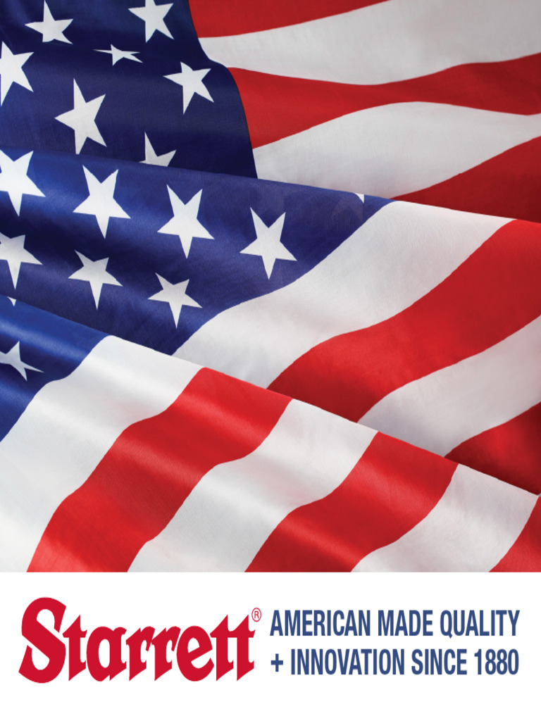Starrett Made In America Small Poster (Bulletin 2701) | PDF