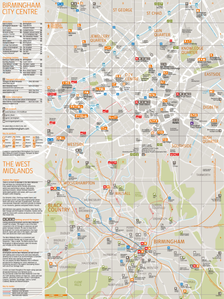 Visit Birmingham A3 Map | PDF