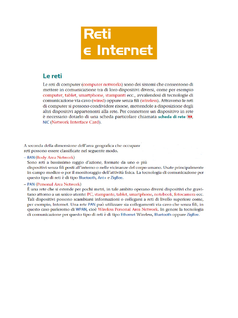 Le reti e Internet | PDF