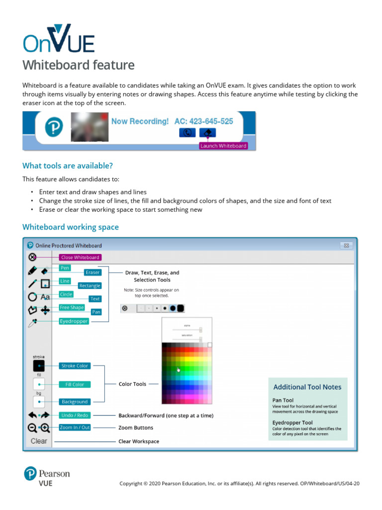OnVUE-Whiteboard-Feature (1) | PDF