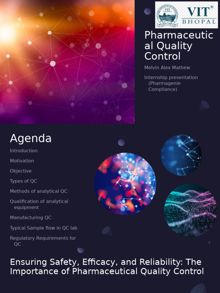 Pharmaceutical Quality Control Presentation | PDF | Verification And Validation | Quality Assurance