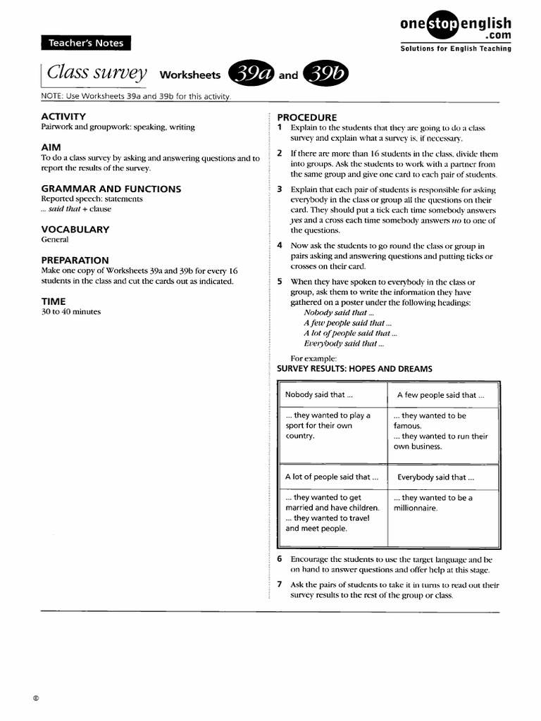 39 Class Survey Notes | PDF