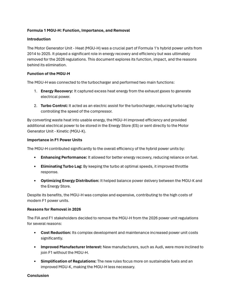 Formula 1 MGUH | PDF