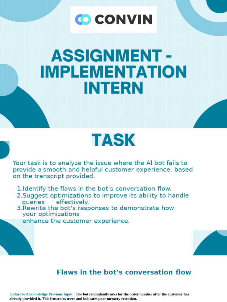 Implementation Intern Assignment | PDF | Customer Experience | Computing