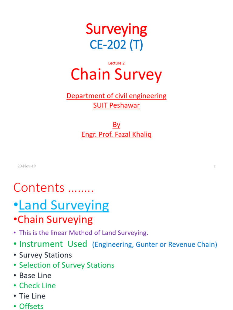 2 Chain Surveying | PDF | Surveying | Geometry