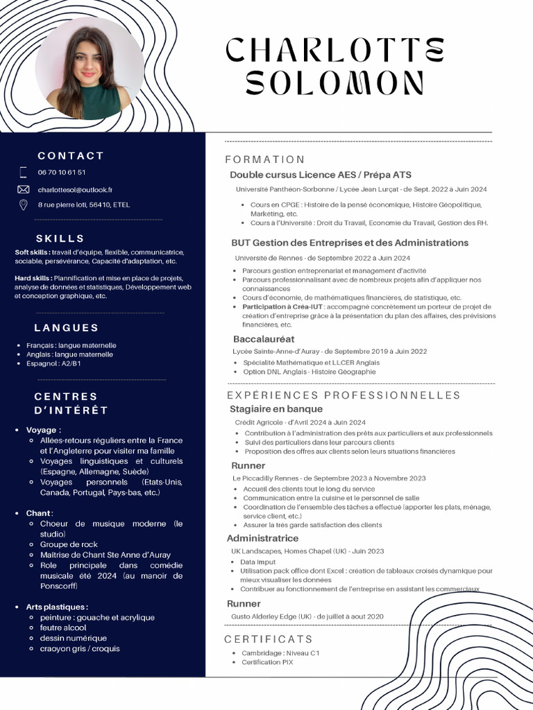 CV Charlotte Solomon PDF | PDF