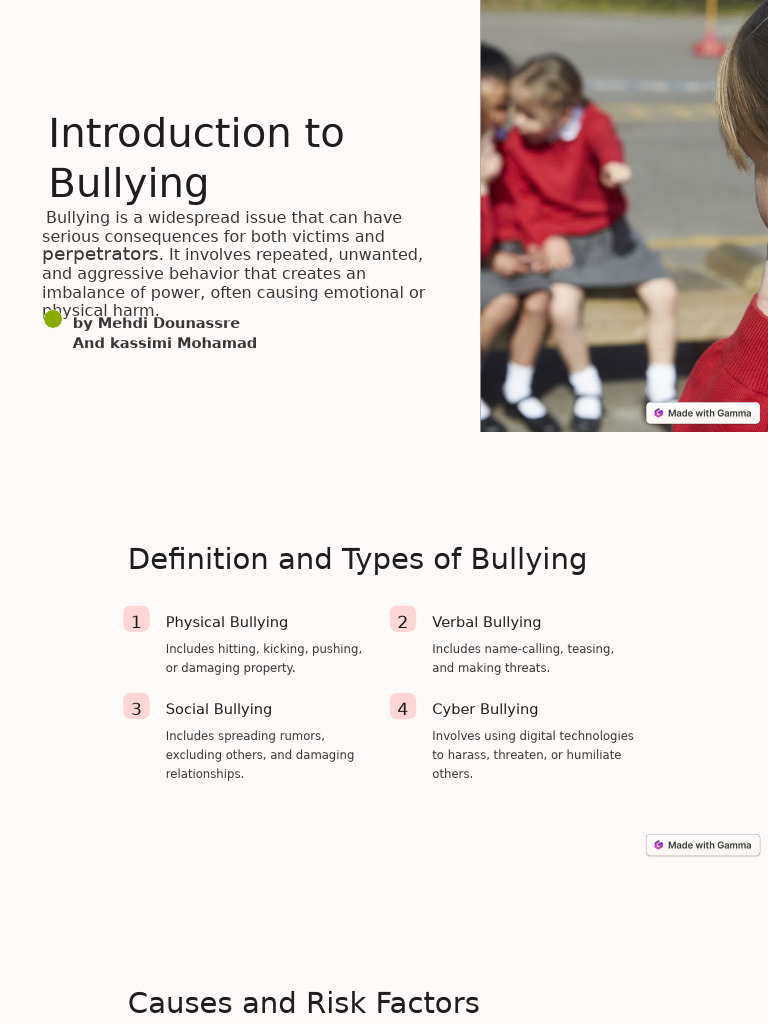 Introduction To Bullying | PDF | Bullying | Cyberbullying