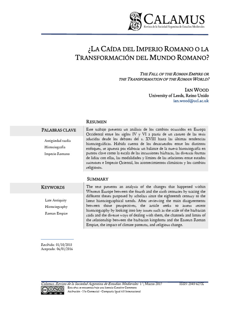 Transformación de Europa (siglos IV-VI) | PDF | imperio Romano