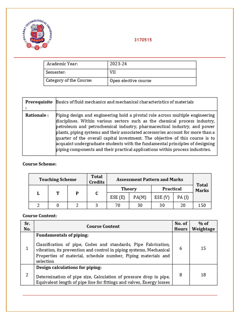 piping design | PDF | Pipe (Fluid Conveyance) | Pump