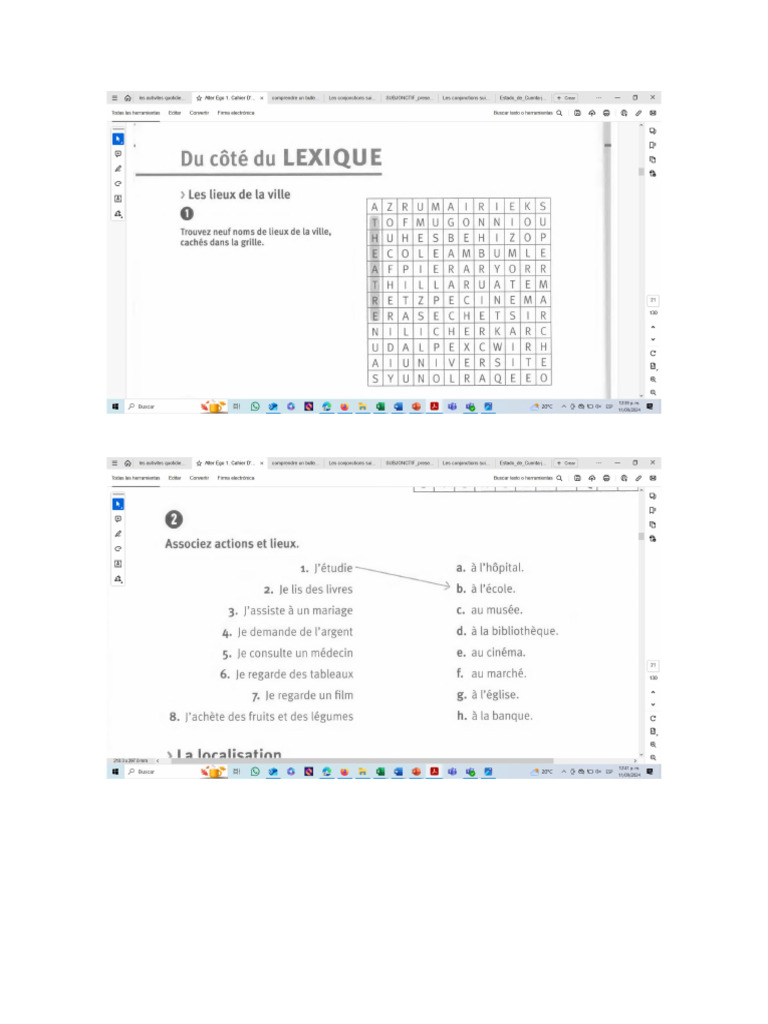 Les Prépositions-La Ville | PDF