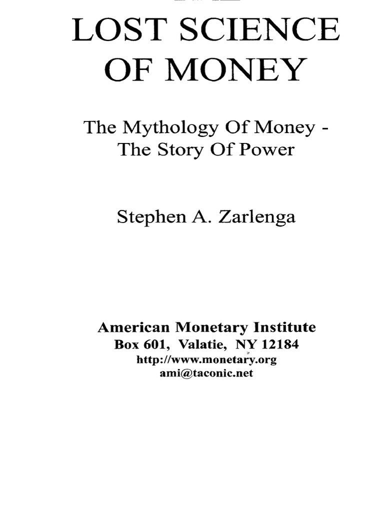 Lost Science of Money | PDF