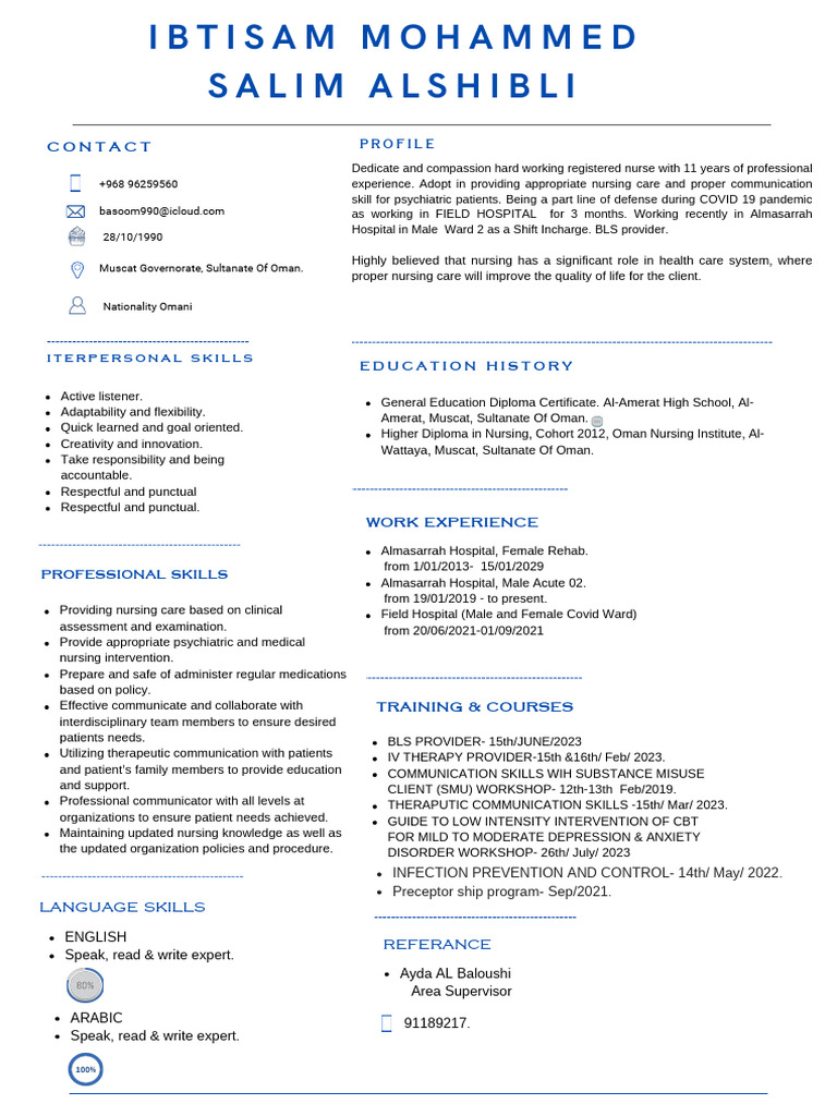 Simple Professional CV Resume | PDF | Nursing | Hospital