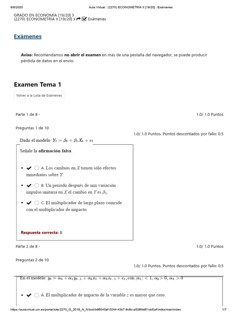 examen econometria | PDF | Matemáticas Aplicadas | Econometría