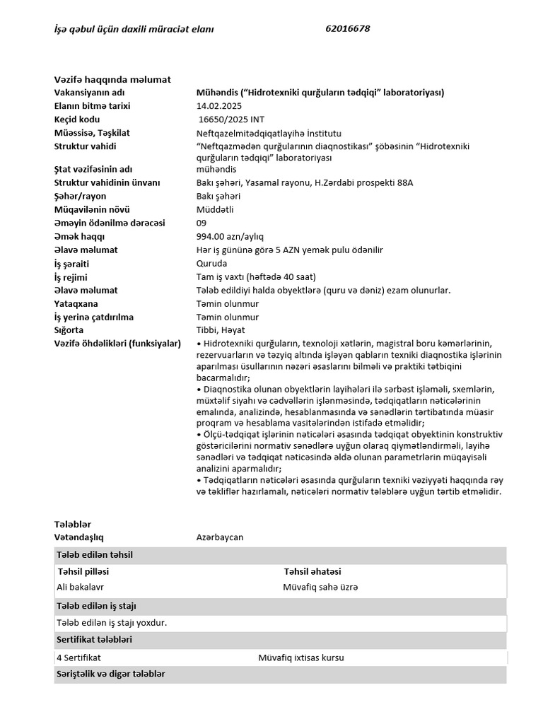 Daten#Bersicht - M#h#Ndis (#Hidrotexniki Qur#Ular#n t#Dqiqi# Laboratoriyas#) | PDF