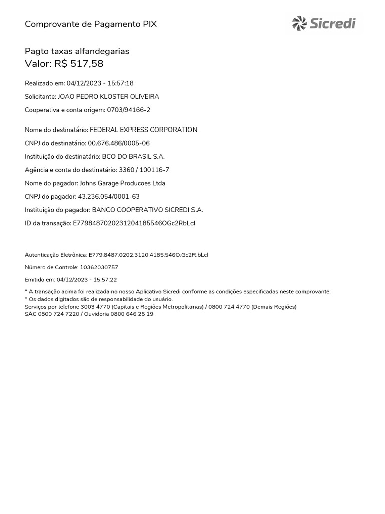 Comp Taxas Alfandegarias | PDF