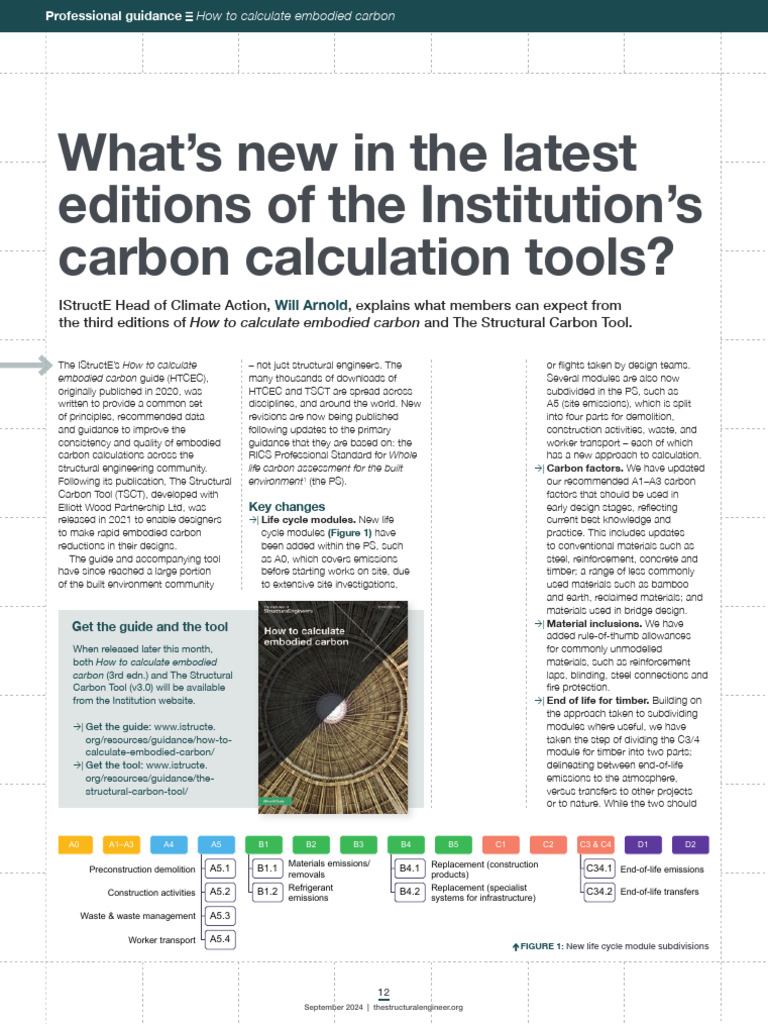 Whats New in The Latest Editions of The Institutions Carbon Calculation ...