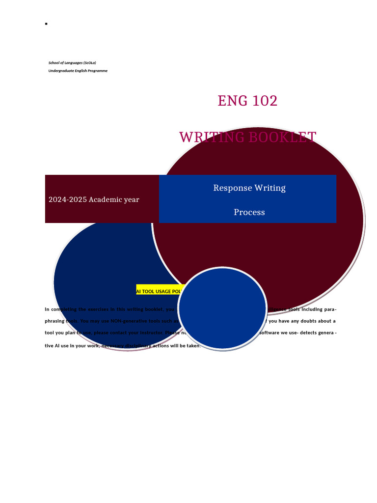 102FINALVERSION Writing Booklet (SPR.24-25) | PDF | Citation | Argument